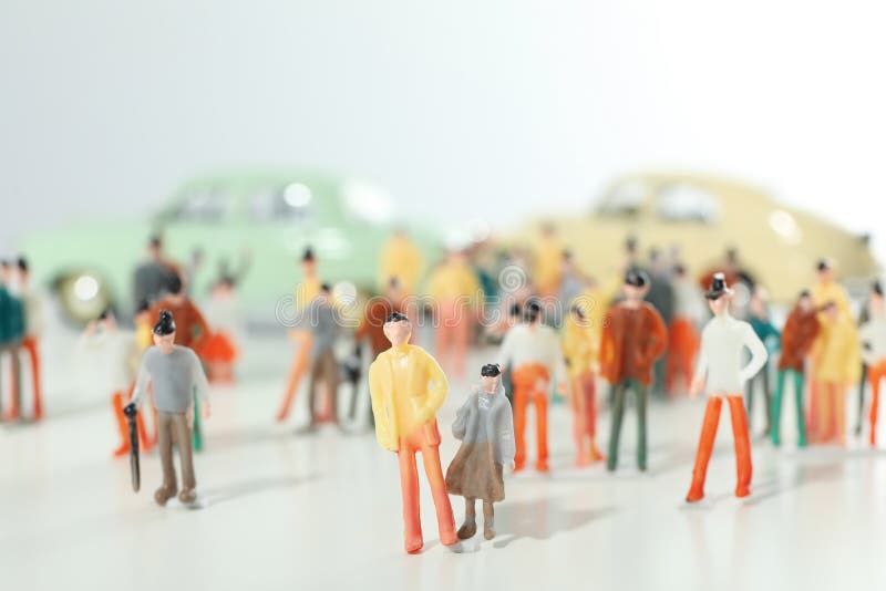 Concept of Population with Toy People, Selective Focus Stock Photo ...