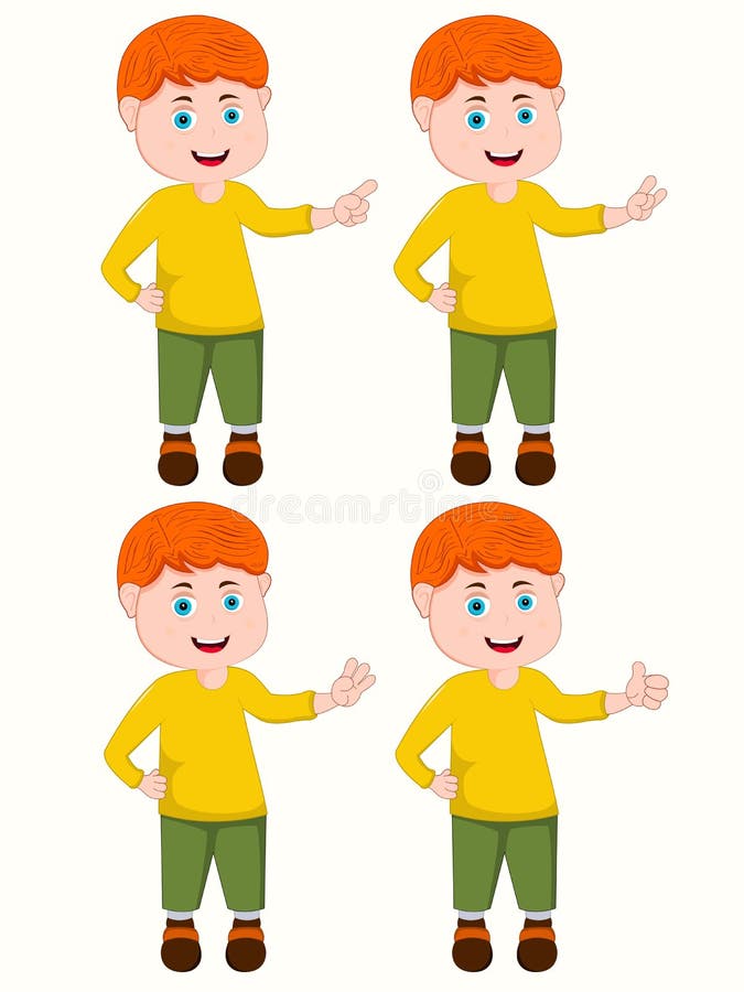 Position Character Of A Girl. Stock Illustration - Illustration of eyes ...