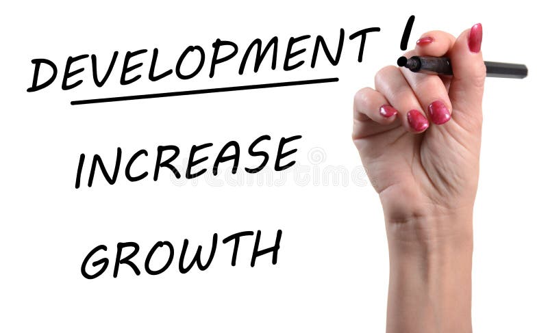 Concept of Positive Evolution Written with a Black Felt Pen Stock ...