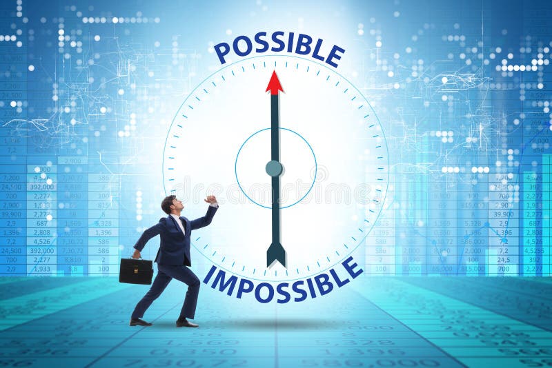Concept of Possible and Impossible Opportunities Stock Photo - Image of ...