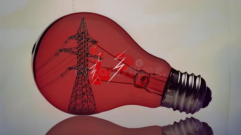 Concept: Power Problems, Power Grid Crisis, Blackout. Inside the Light ...