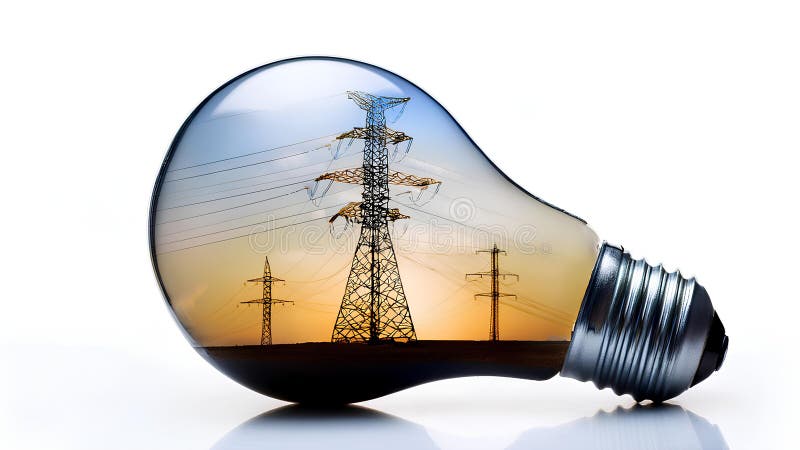Concept: Power Problems, Power Grid Crisis, Blackout. Inside the Light ...