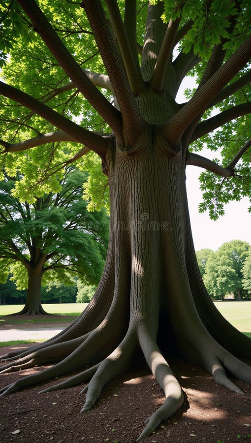 A Powerful Tree with Deep Roots and Widereaching Branches Symbolizing ...