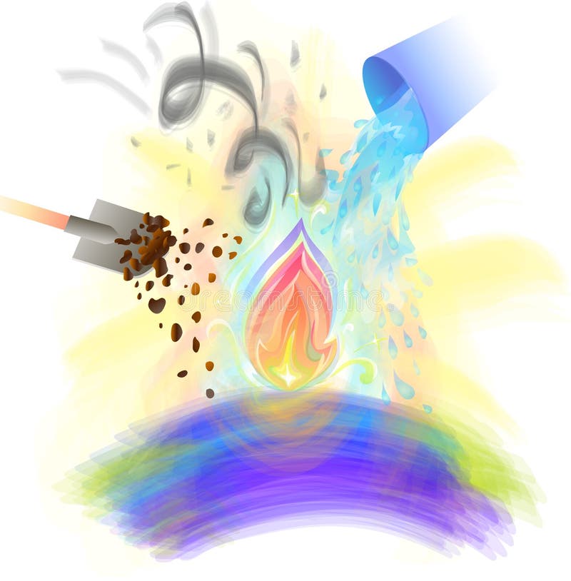 Concept of Preserved Divine Beginning Stock Illustration - Illustration ...