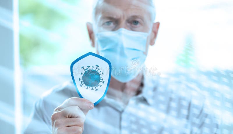 Concept of Prevention and Virus Protection; Light Effect Stock Photo ...