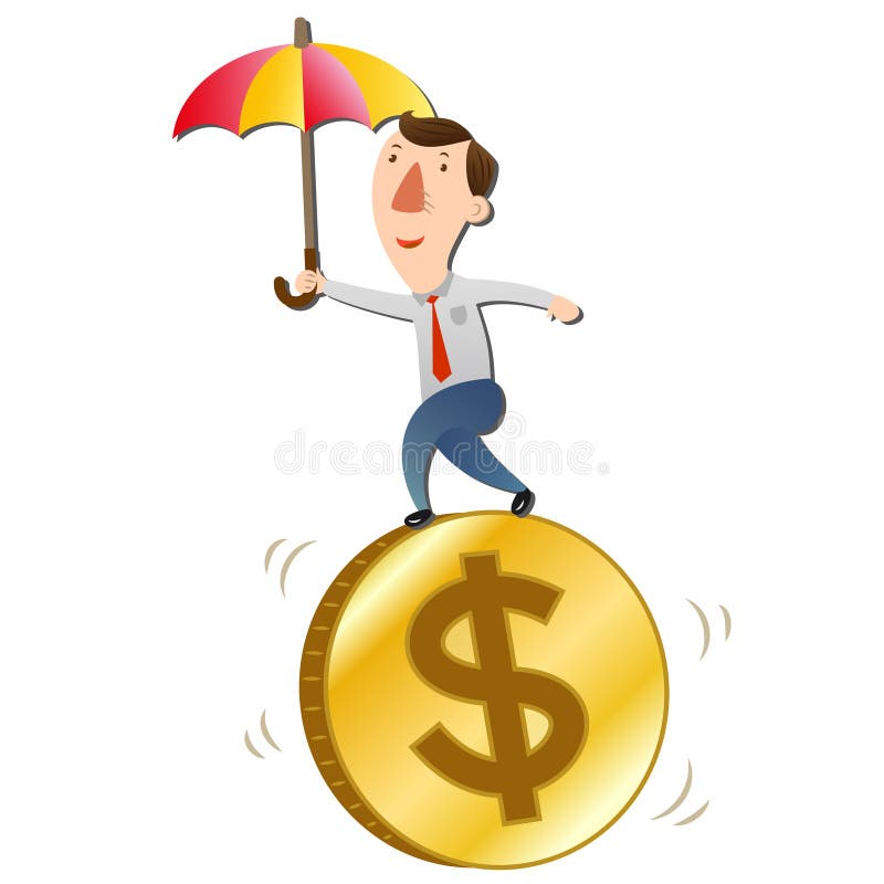Businessman with thumb stock vector. Illustration of fail - 26949618