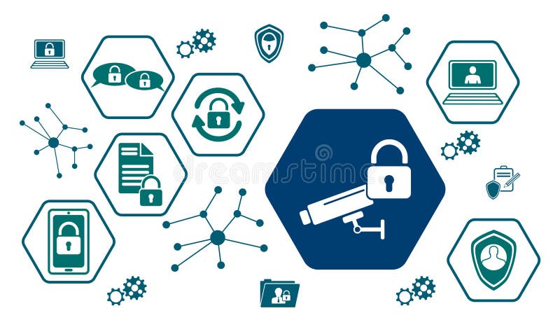 Concept of private data stock illustration. Illustration of protection ...