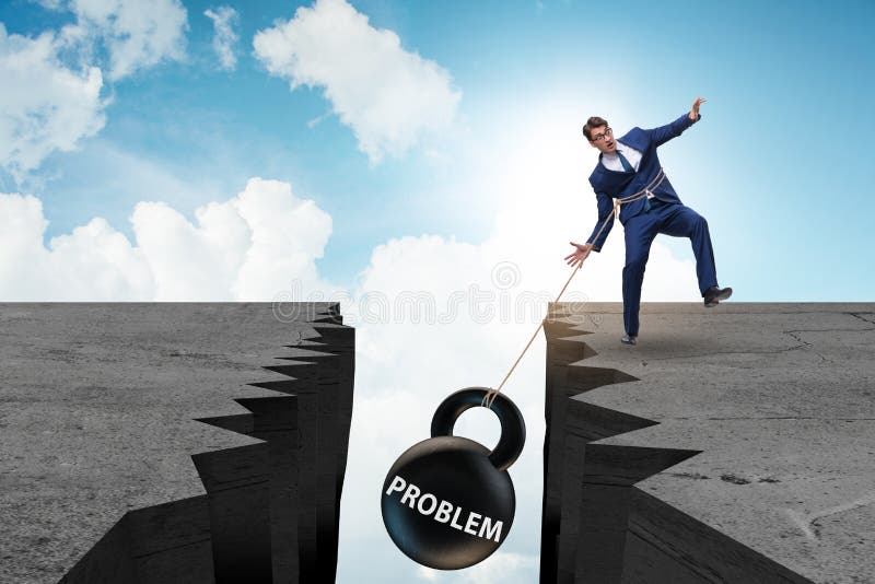 Concept of Problem with Businessman Stock Image - Image of decision ...