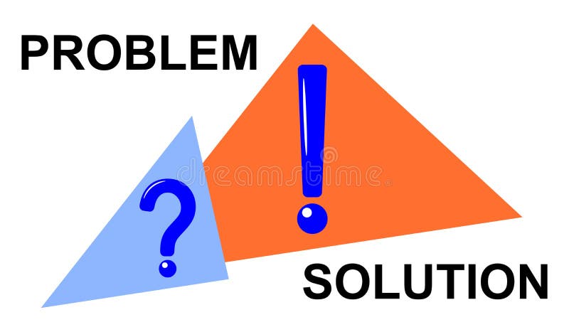 From problem to solution stock illustration. Illustration of business ...