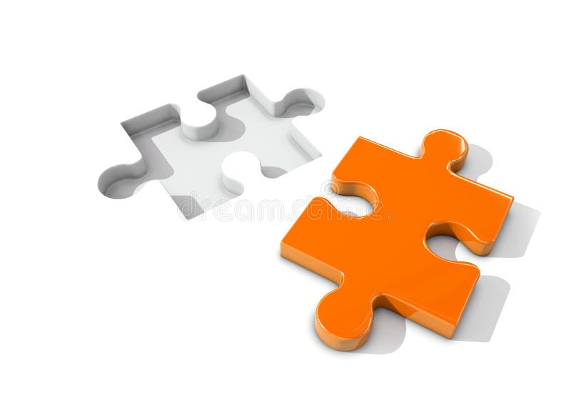 Concept of Problem and Solution with Puzzle Part Stock Illustration ...