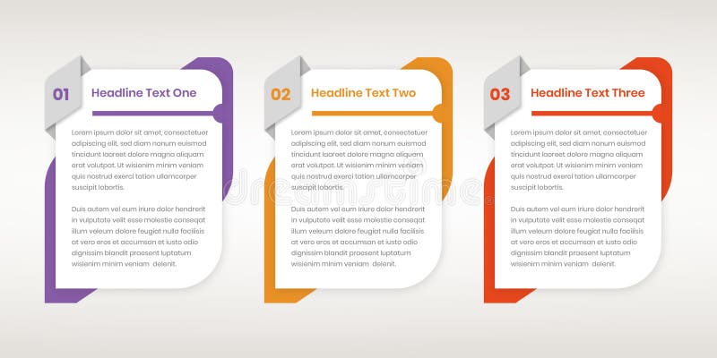 Concept or Process Presentation Abstract Infographic Template with Long ...