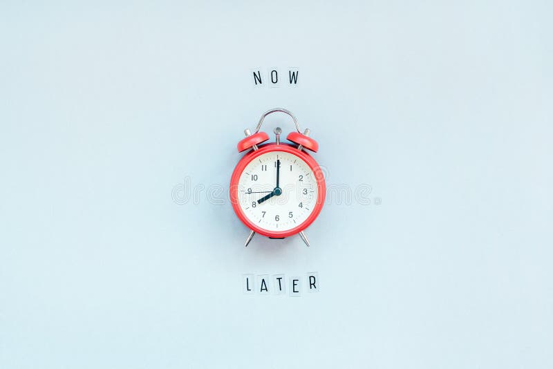 Concept of Procrastination and Time Management Stock Photo - Image of ...
