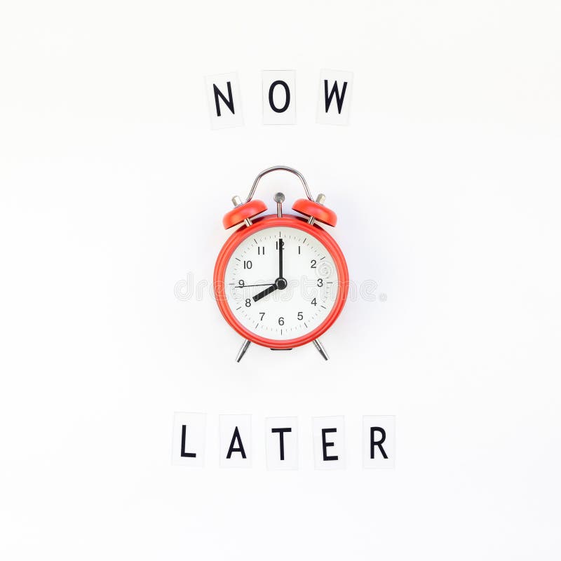 Concept of Procrastination and Time Management Stock Photo - Image of ...