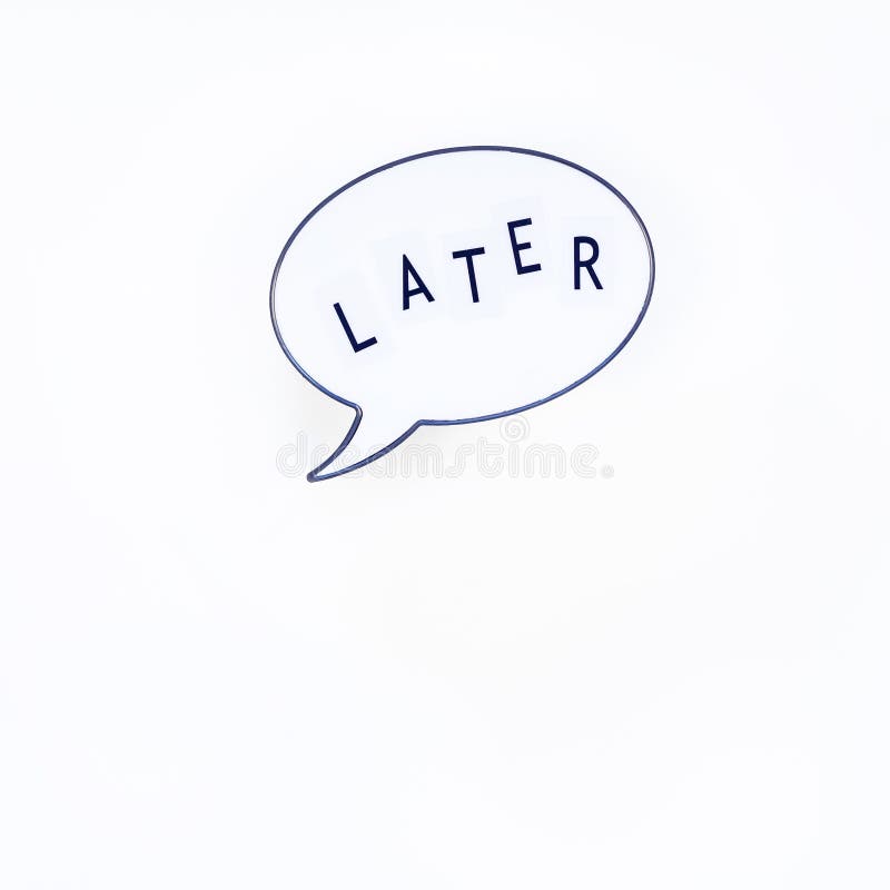 Concept of Procrastination and Time Management Stock Photo - Image of ...