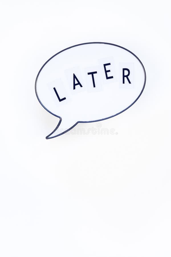 Concept of Procrastination and Time Management Stock Photo - Image of ...