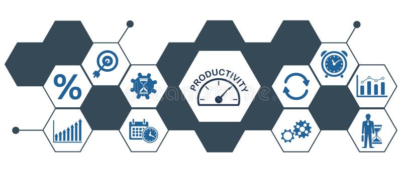 Concept of productivity stock illustration. Illustration of work ...