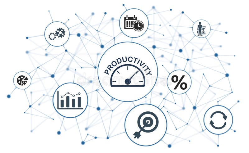 Concept of productivity stock illustration. Illustration of quality ...