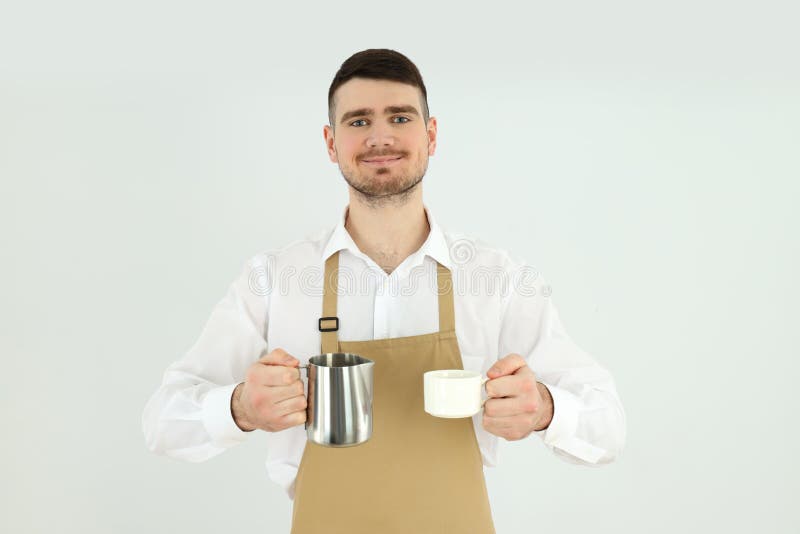 Concept of Profession with Young Man Waiter Stock Photo - Image of ...