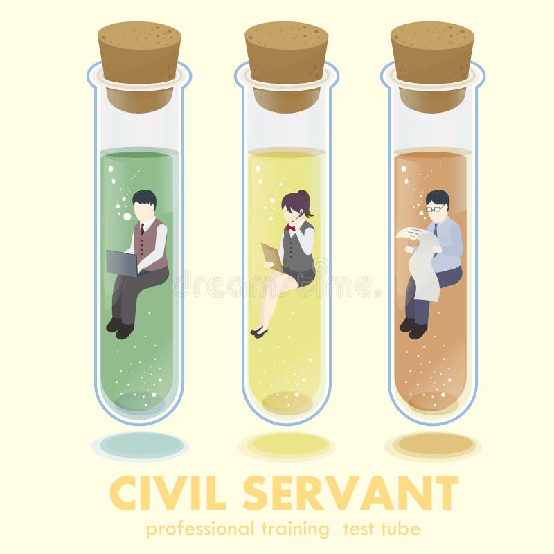 Concept Professionnel De Fonctionnaire Illustration de Vecteur ...