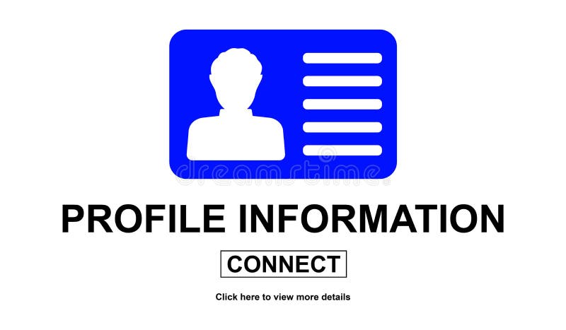Concept of Profile Information Stock Illustration - Illustration of ...