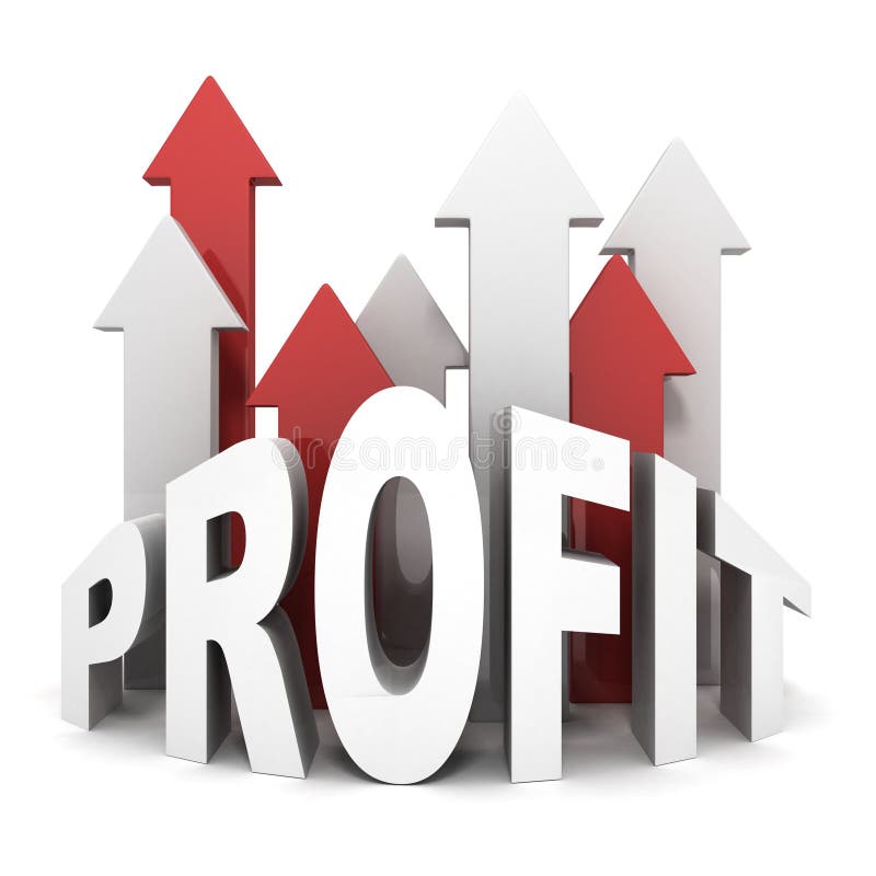 Increase in Profit stock illustration. Illustration of isolated - 21272686