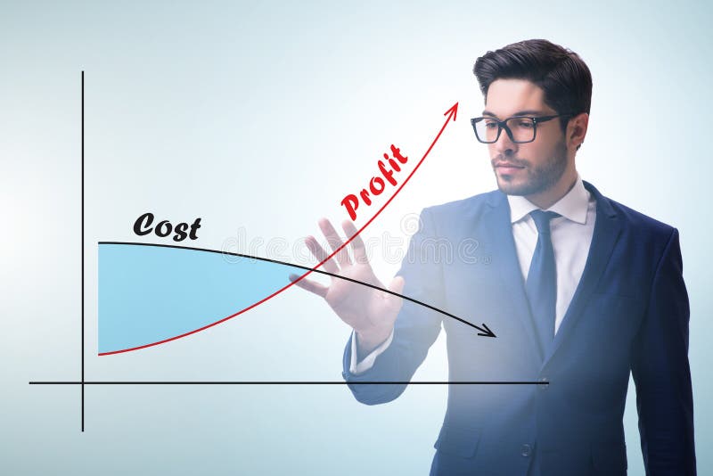 Concept of Proft and Loss with Businessman Stock Image - Image of ...