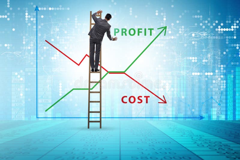 Concept of Proft and Loss with Businessman Stock Image - Image of ...