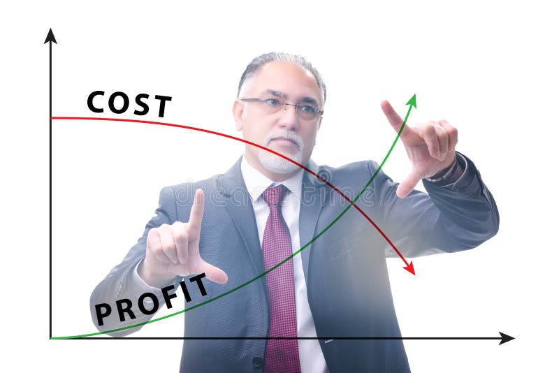 Concept of Proft and Loss with Businessman Stock Image - Image of ...