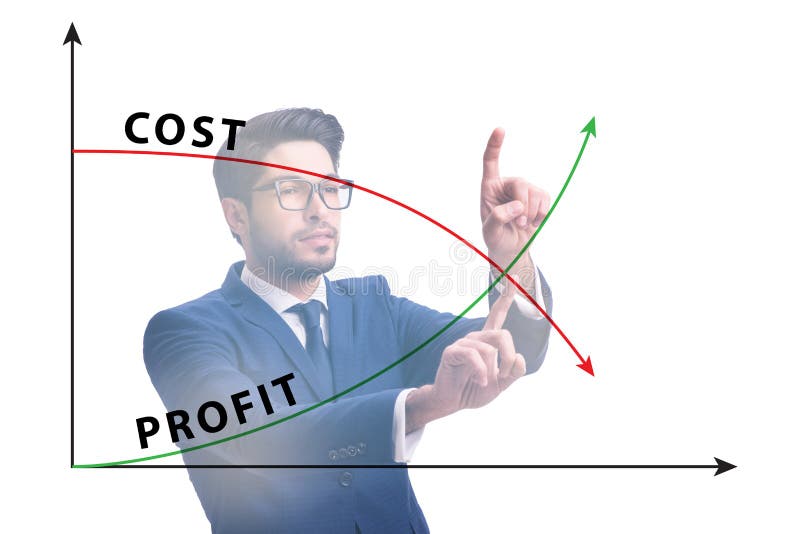 Concept of Proft and Loss with Businessman Stock Image - Image of value ...