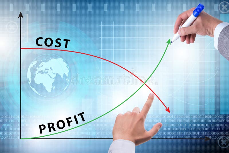 Concept of Proft and Loss with Businessman Stock Photo - Image of ...