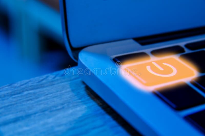 Concept of Programmer Need To Take a Break or Rest, Laptop Backlit ...