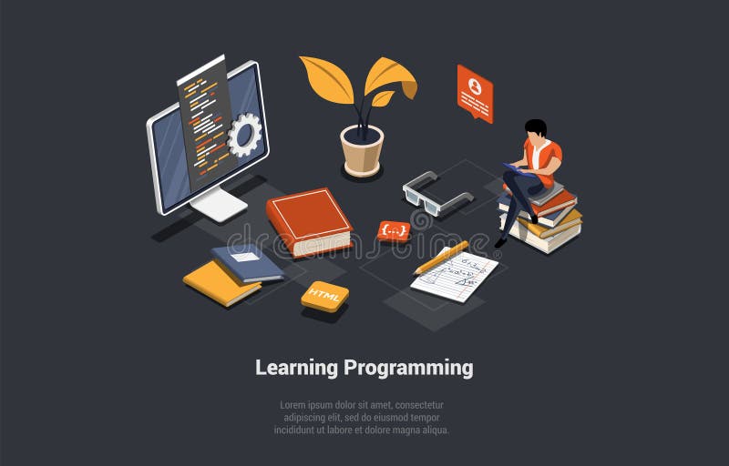 Concept Of Programming And Coding Learning Software Coding Testing Debugging Stock