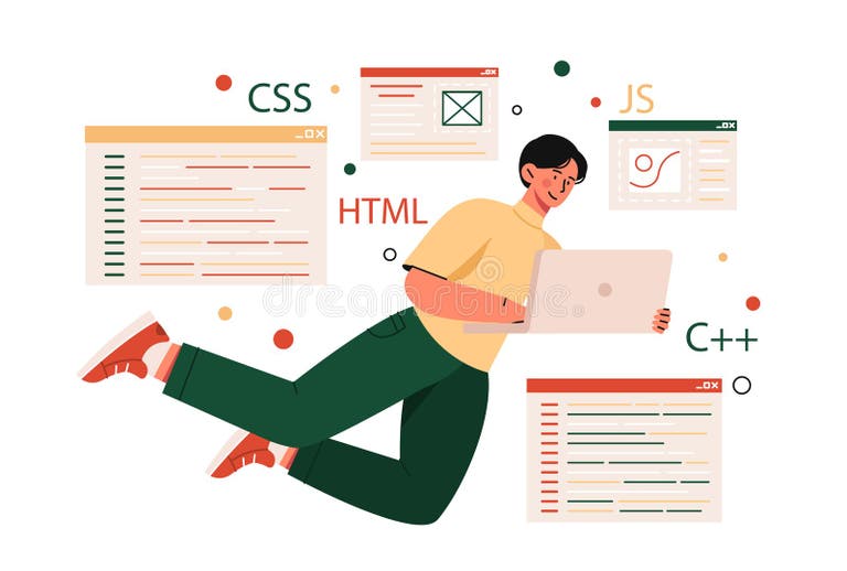 Concept of programming stock vector. Illustration of system - 276164264