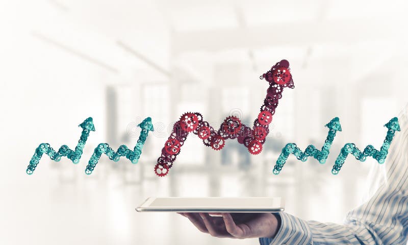 Concept of Progress and Income in Business Presented by Going Up Stock ...