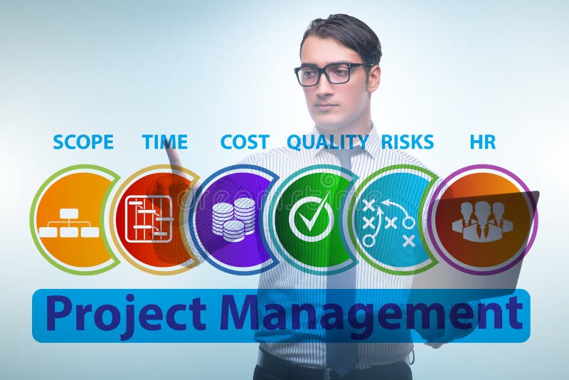 Concept of Project Management with Business People Stock Image - Image ...