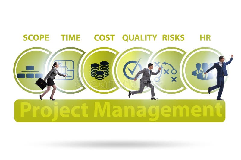 Concept of Project Management with Business People Stock Photo - Image ...