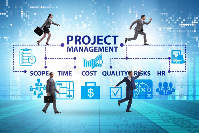 Concept of Project Management with Business People Stock Image - Image ...