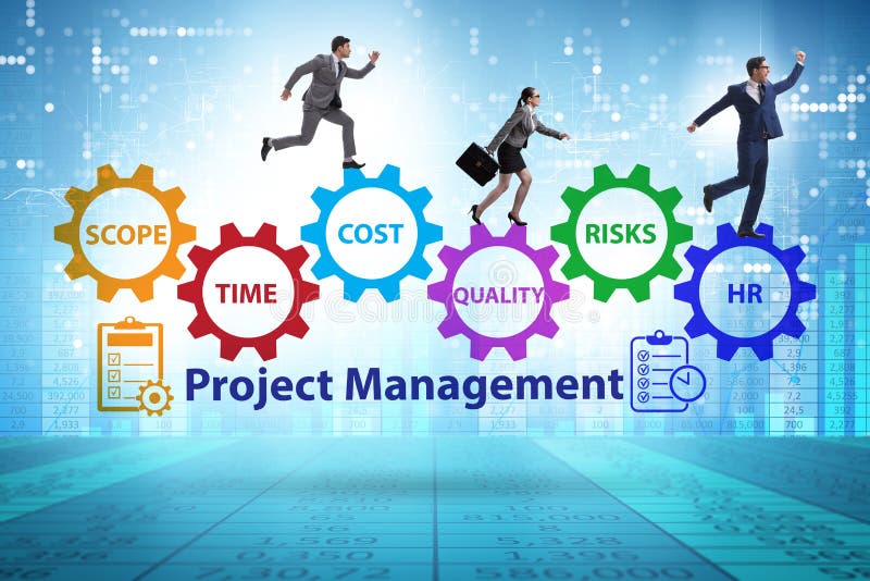 Concept of Project Management with Business People Stock Image - Image ...