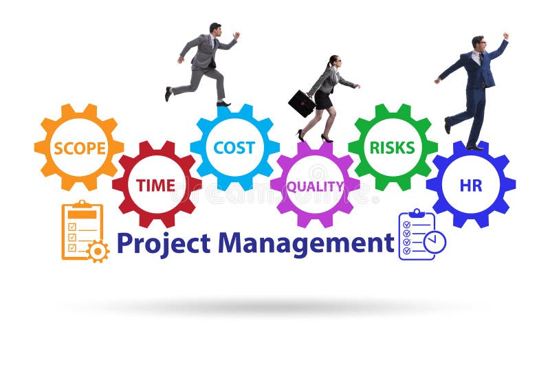 Concept of Project Management with Business People Stock Image - Image ...