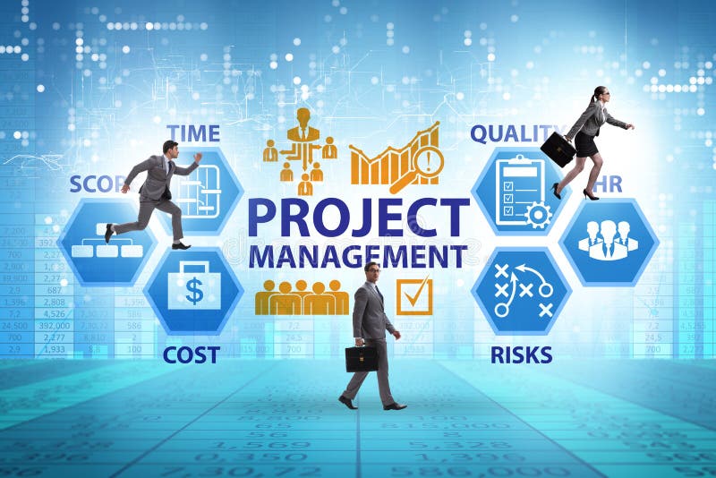 Concept of Project Management with Business People Stock Image - Image ...
