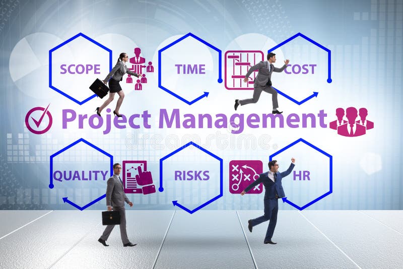 Concept of Project Management with Business People Stock Image - Image ...