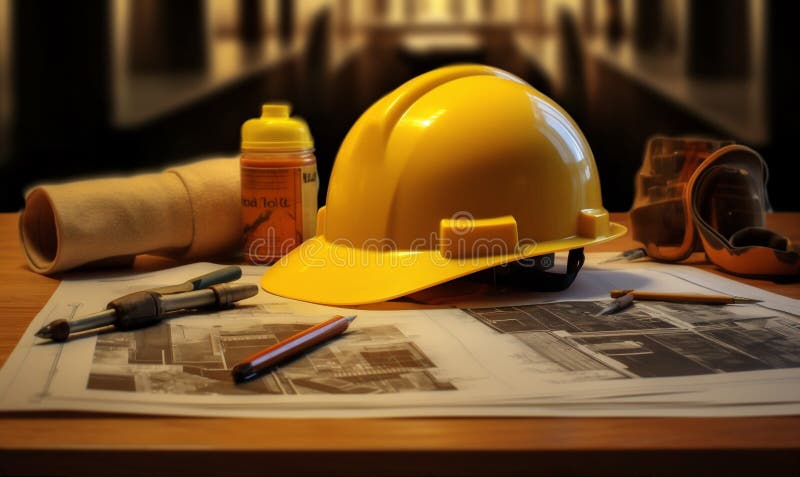 Model Construction Helmet Building Industry Architect Architecture ...