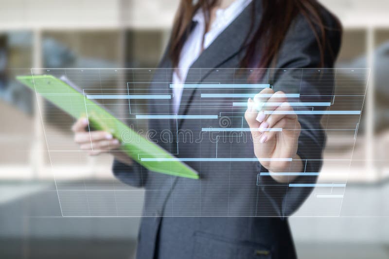 The Concept of Project Planning and Management Stock Image - Image of ...