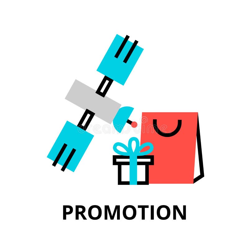 Concept of Promotion and Marketing Process Stock Vector - Illustration ...