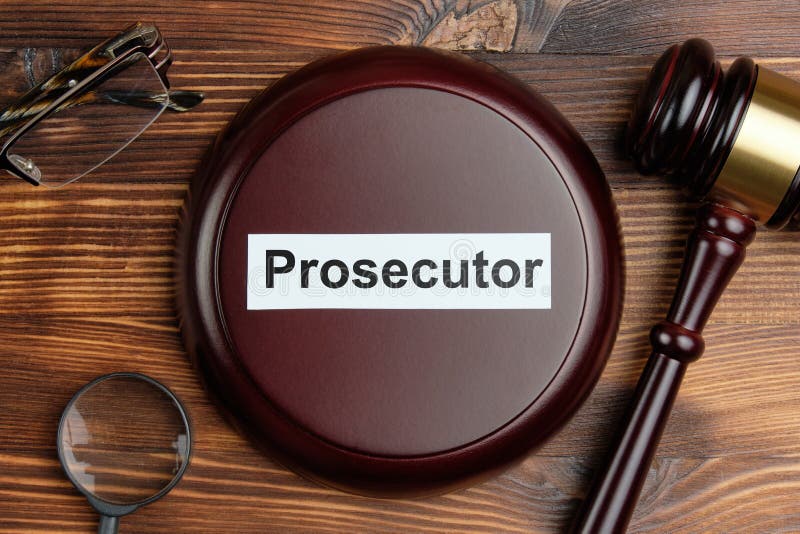 Concept of a Prosecutor Next To a Judge Hammer Stock Image - Image of ...