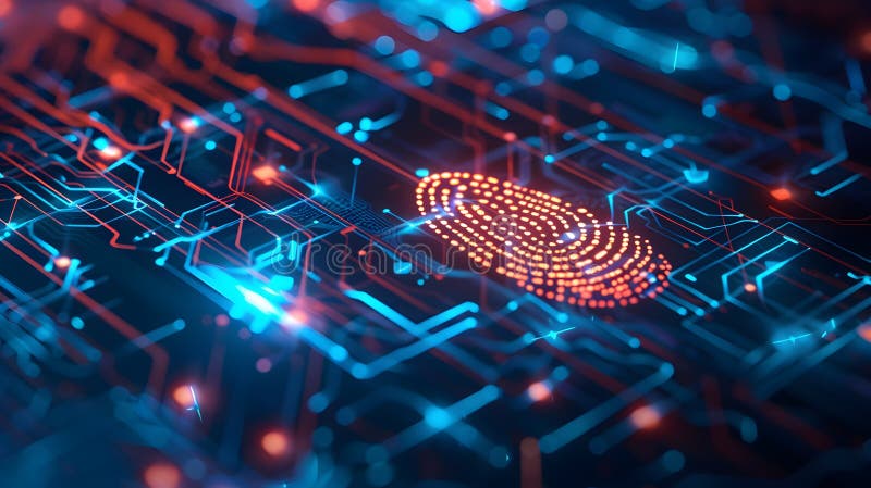 Concept Protect Personal Data.Security System Stock Illustration ...