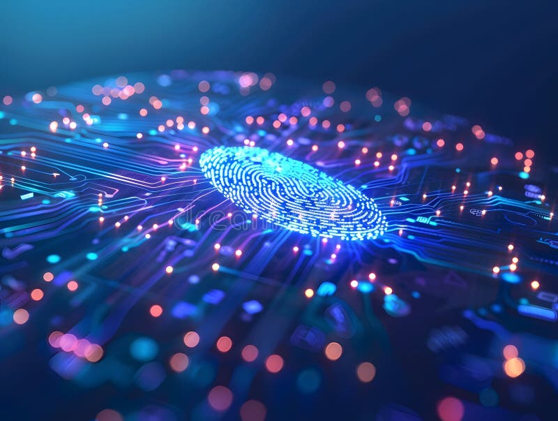 Concept Protect Personal Data.Security System Stock Illustration ...