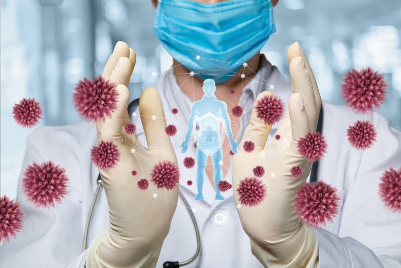 Concept of Protecting Patients from Viruses Stock Image - Image of ...