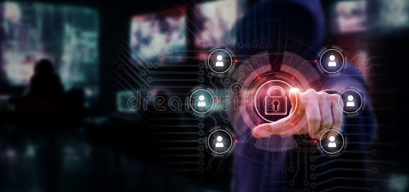 Concept Protecting the System from Attack by Intruders Stock Image ...