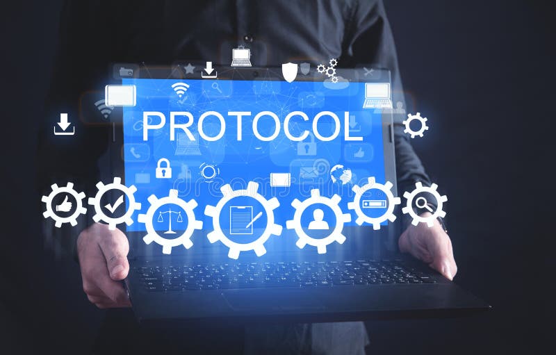 Concept of Protocol. Internet. Business Stock Illustration ...